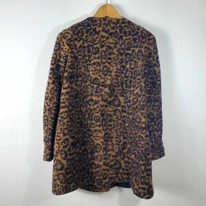 Zara | Jackets & Coats | Zara Leopard Print Wool Blend Coat S | Poshmark